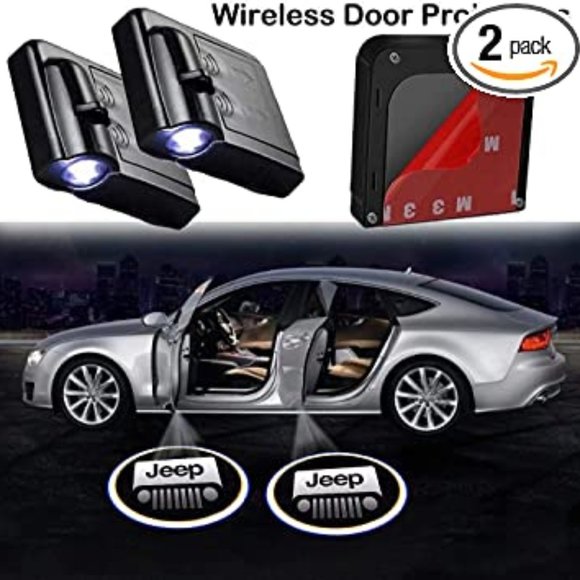 Accessories | 2x Pcs Jeep Logo Wireless Car Door Welcome Laser ...
